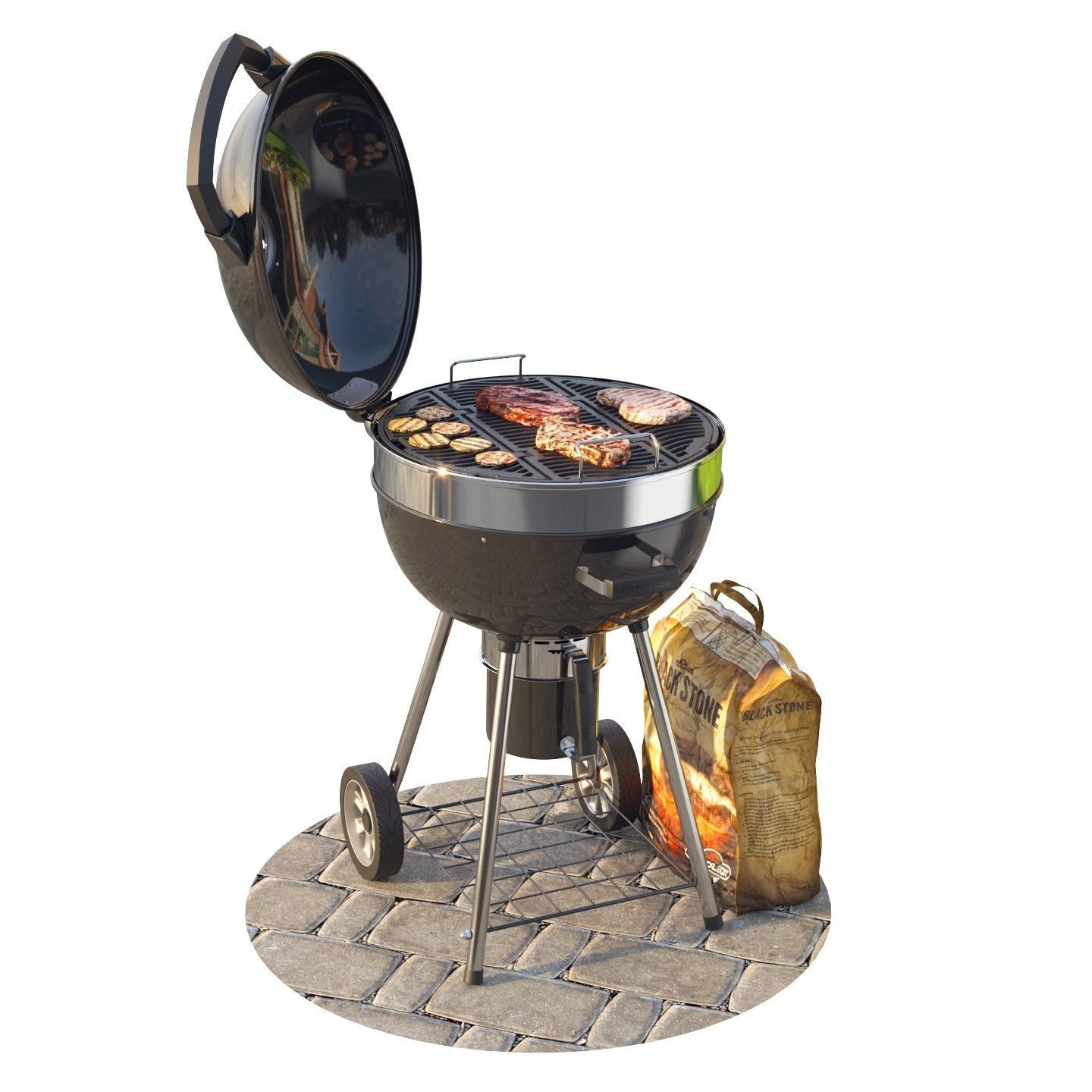 Napoleon Pro Charcoal 3D model | CGTrader