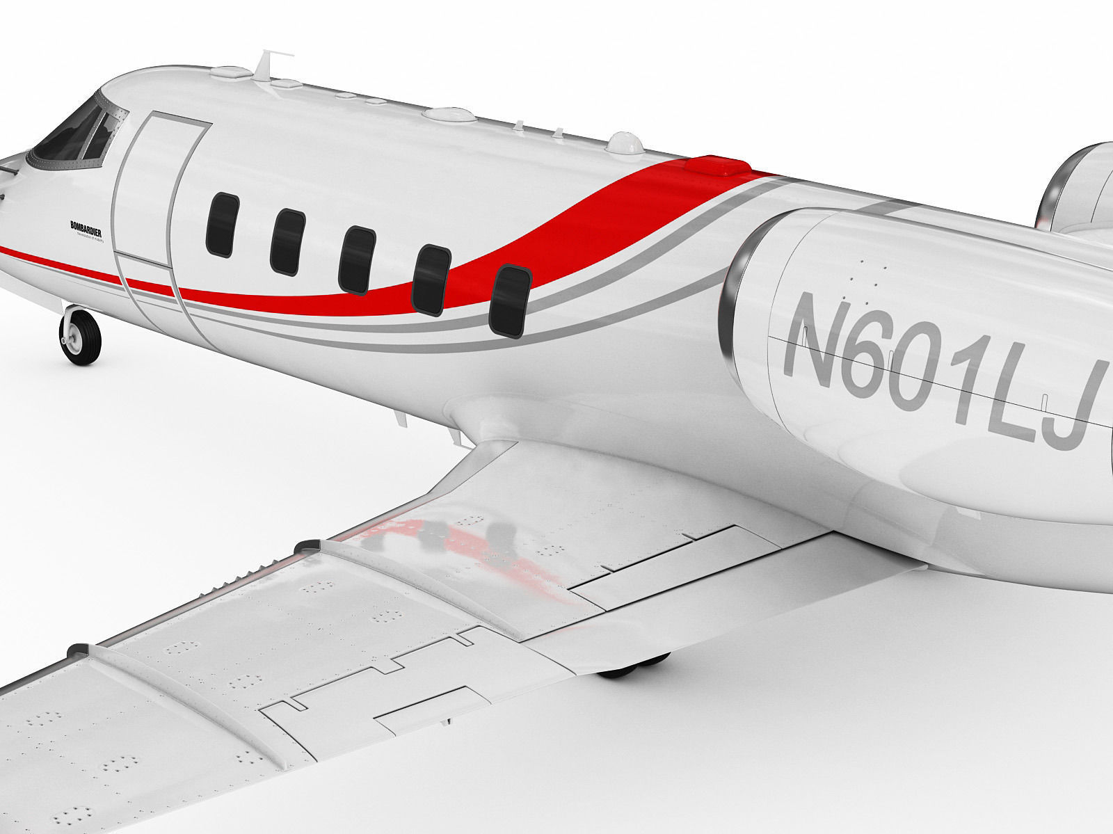 Bombardier Learjet 60 3D model | CGTrader