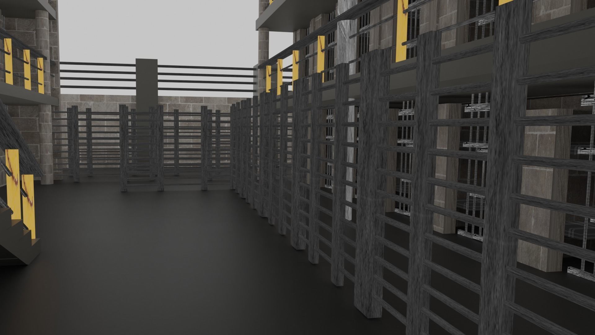 Prison 3D Model building 3D model | CGTrader