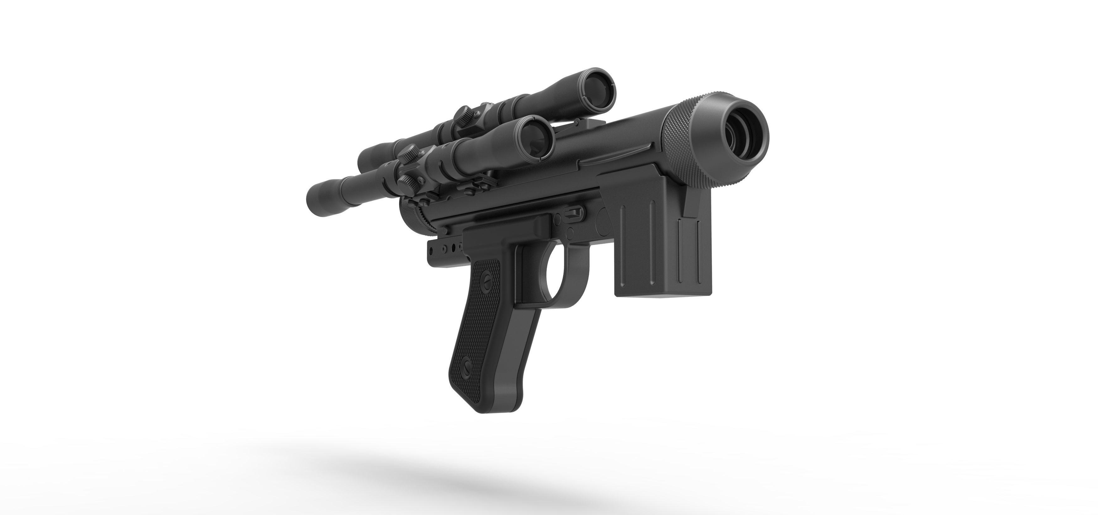 Blaster pistol SE-14C from the movie Star Wars A New Hope 3D model ...