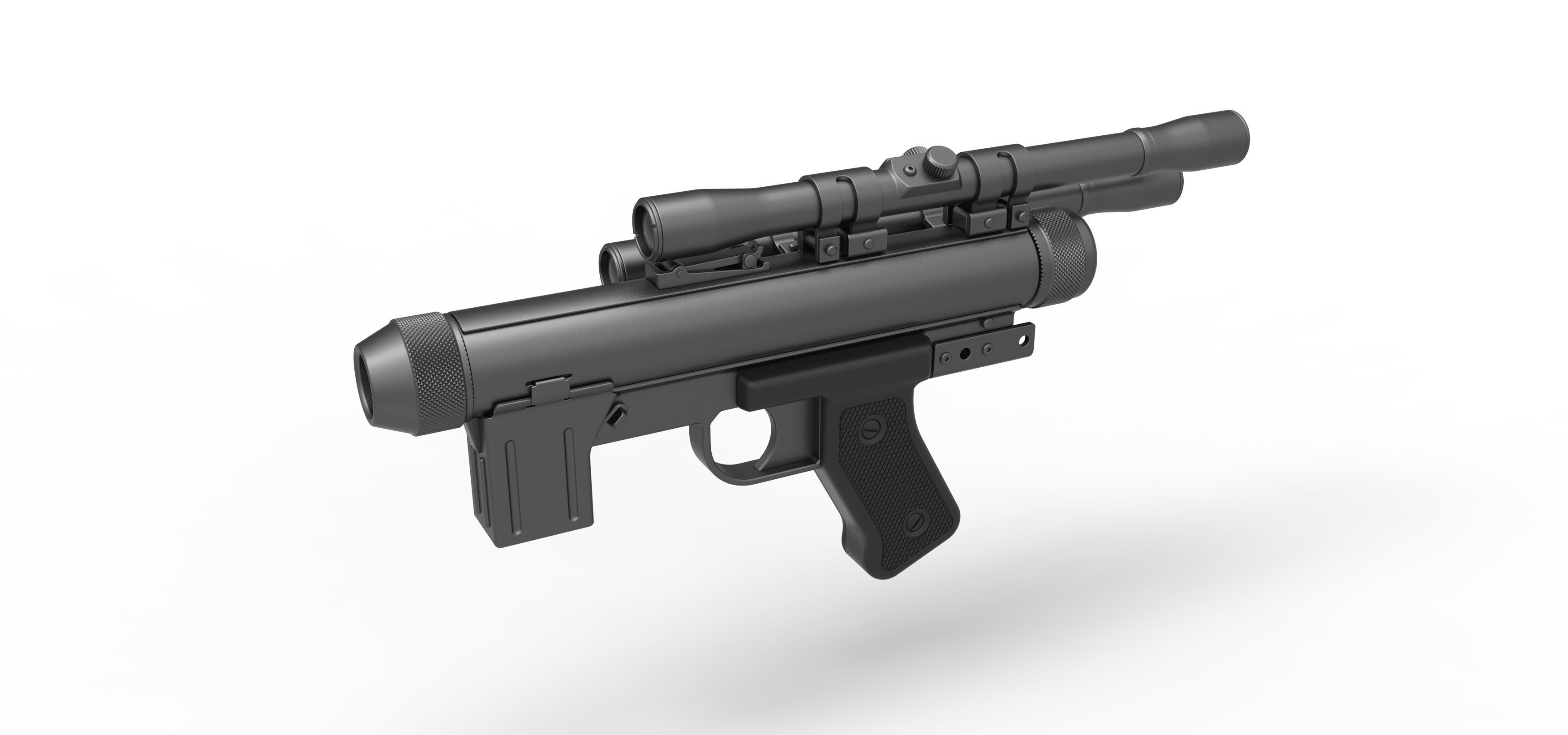 Blaster pistol SE-14C from the movie Star Wars A New Hope 3D model ...