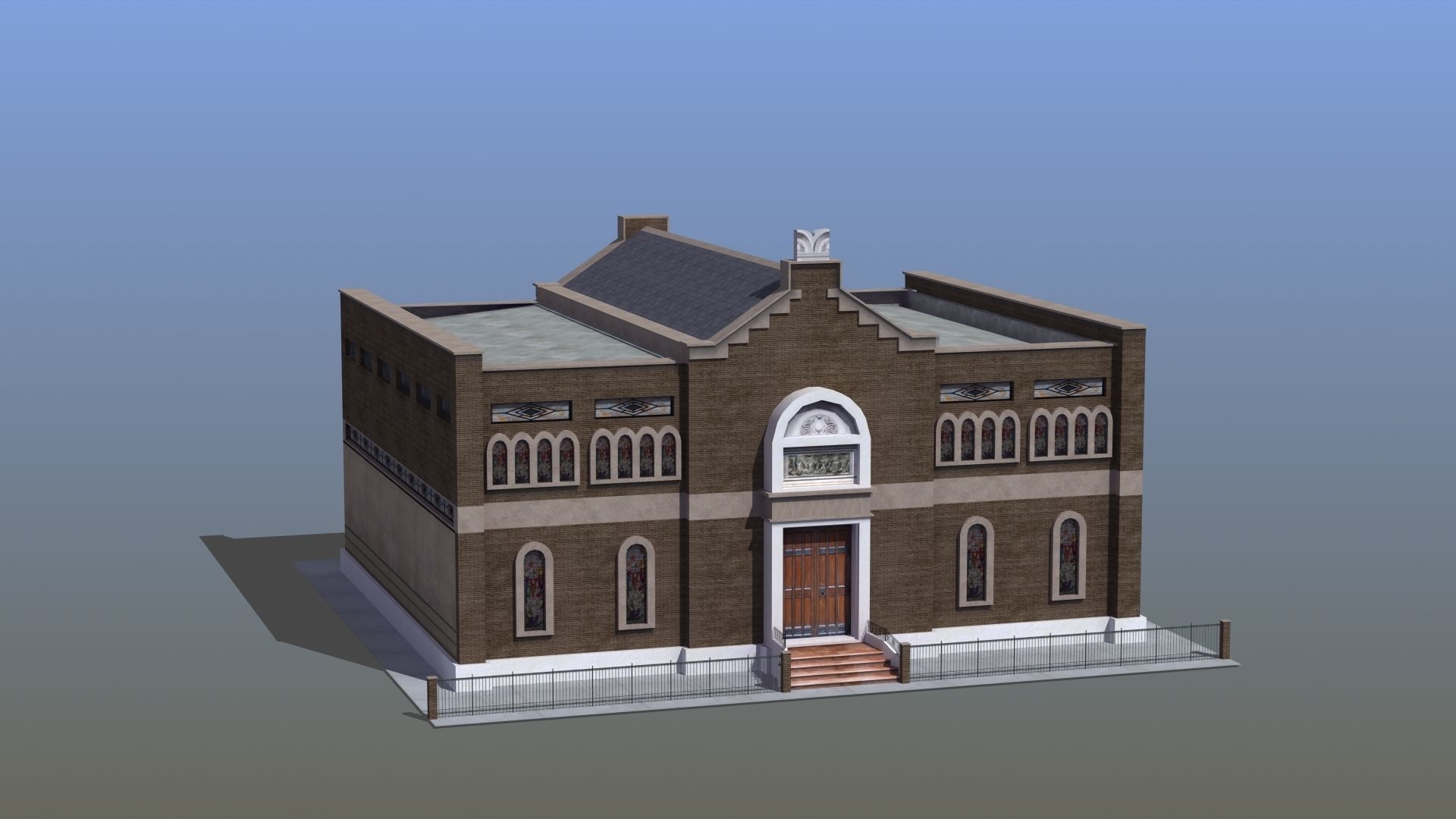 Synagogue church building 3D model | CGTrader
