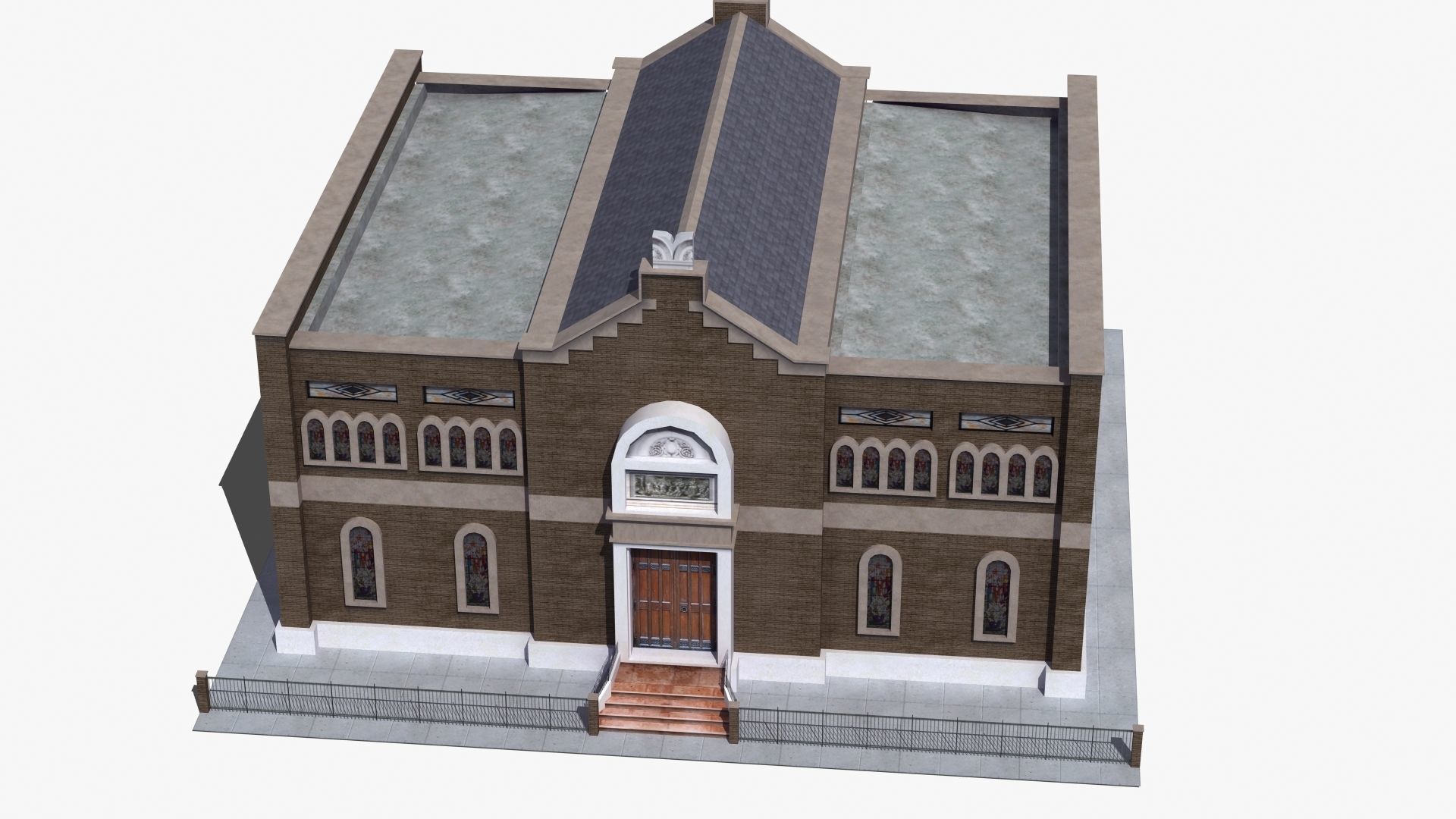 Synagogue church building 3D model | CGTrader