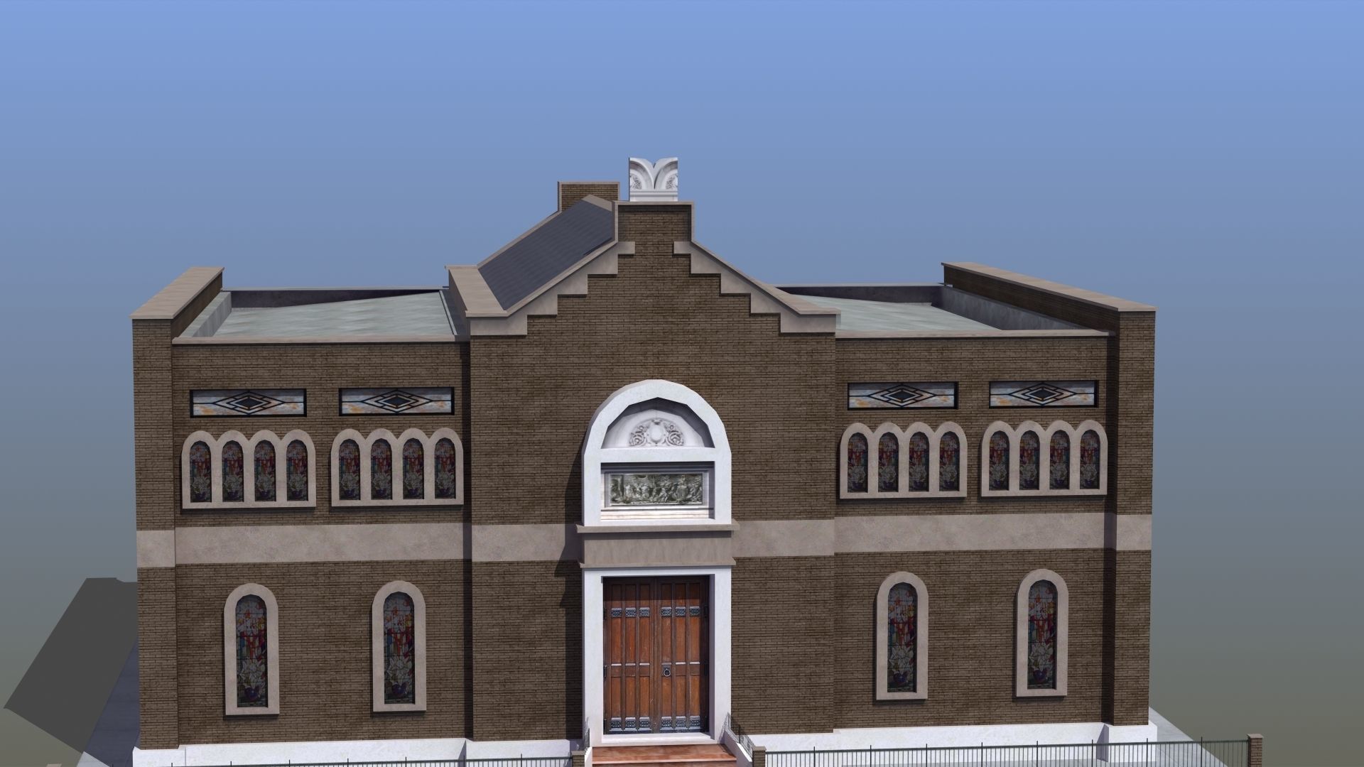 Synagogue church building 3D model | CGTrader