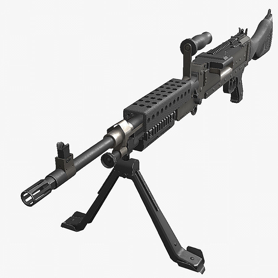 3D asset M240 machine gun | CGTrader