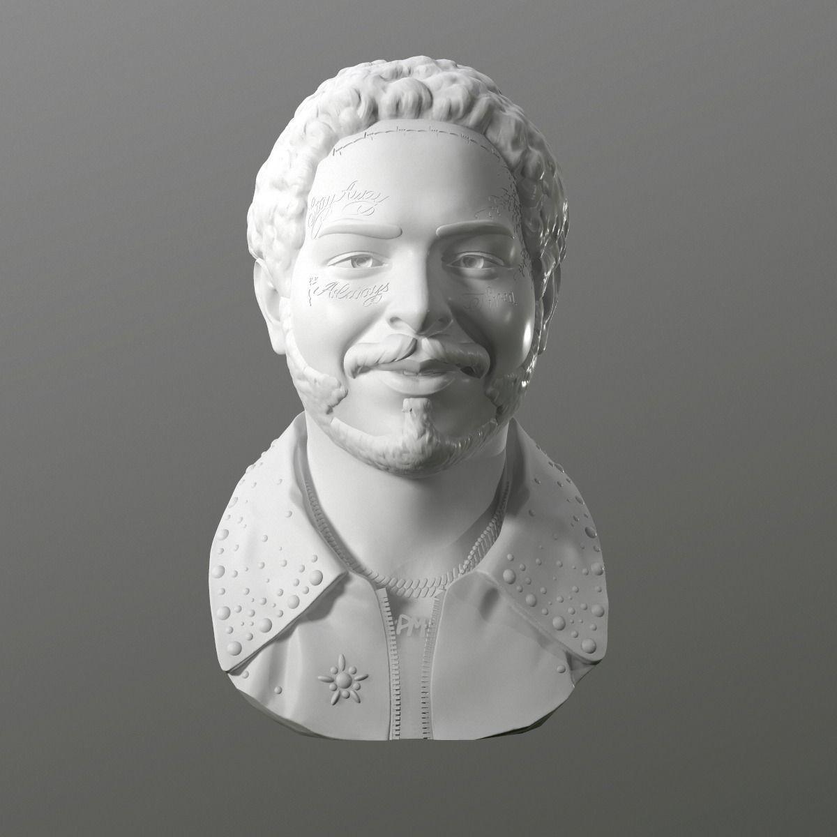 Post Malone 3D model 3D printable | CGTrader