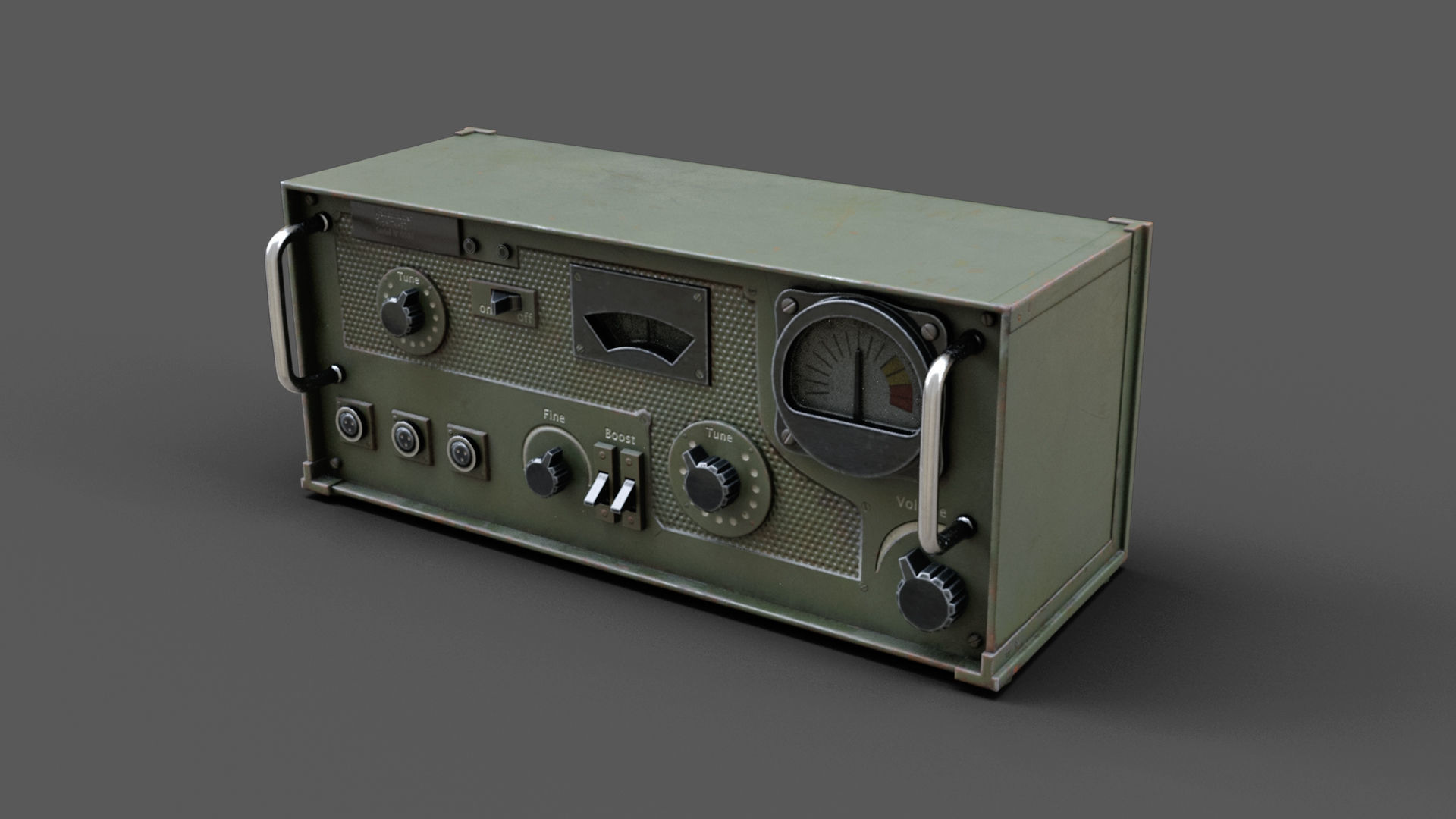 3D model WW2 Military radio VR / AR / low-poly | CGTrader