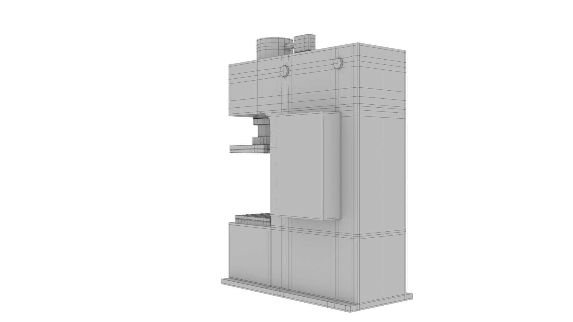 hydraulic press 3D model | CGTrader