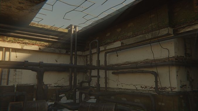 Pipes Room Scene 3D model | CGTrader