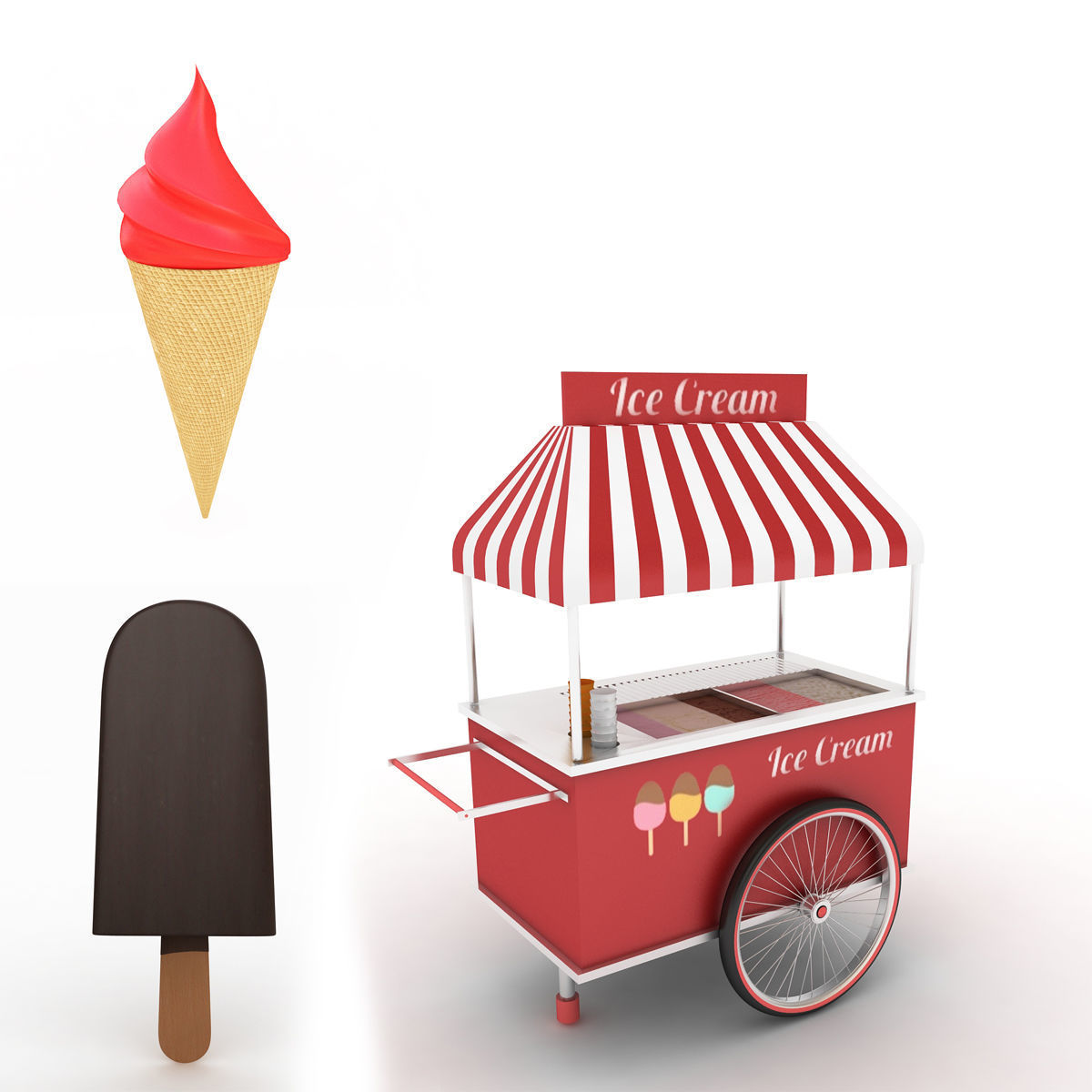 3D model Ice Cream Collection | CGTrader