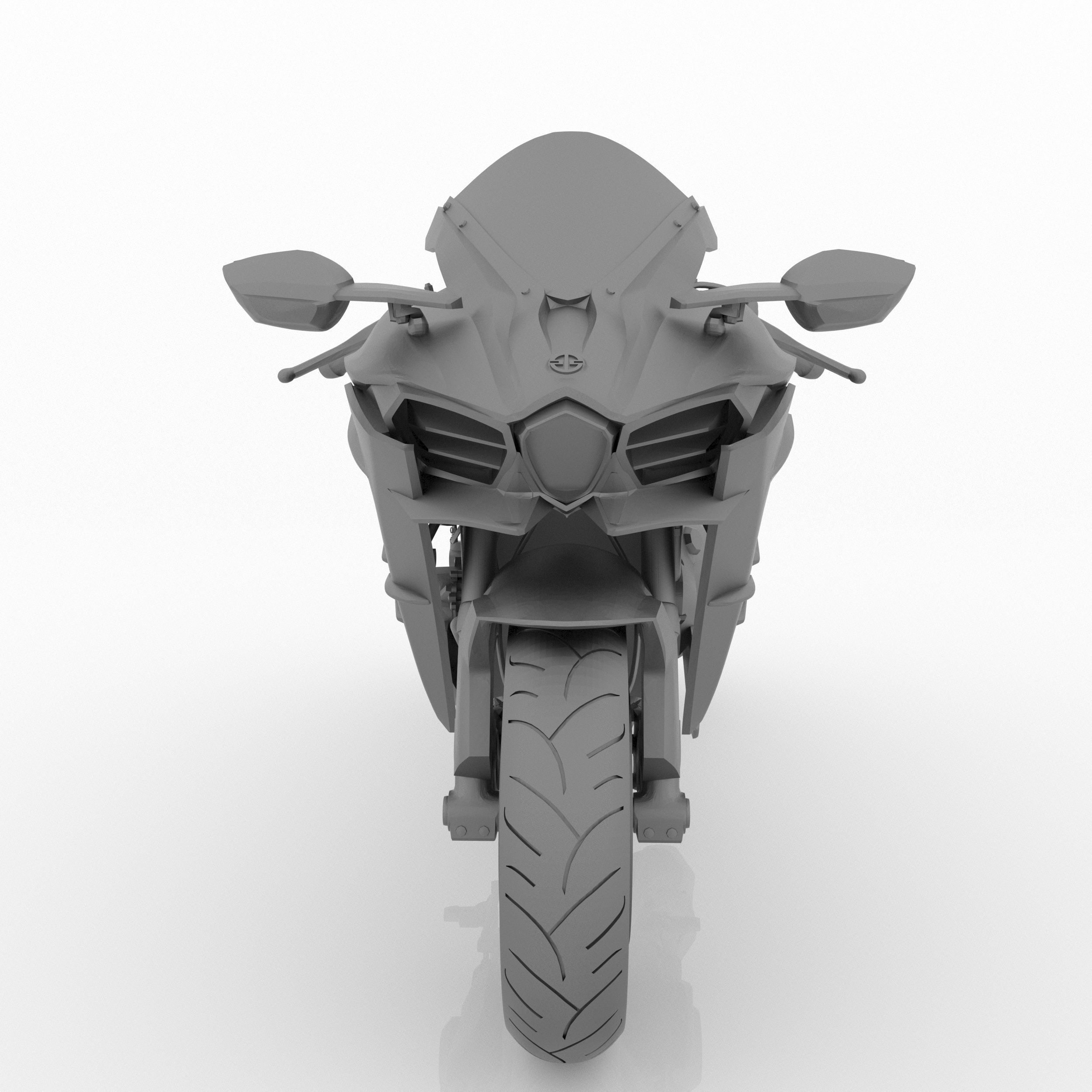 Kawasaki Ninja H2 for Printig 3D model 3D printable | CGTrader