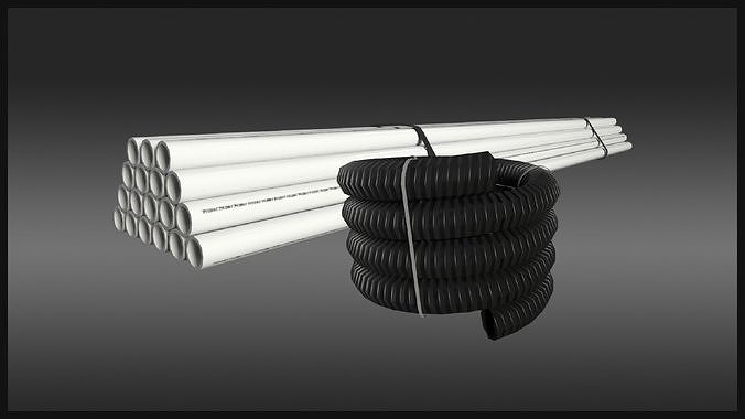 3D model Industrial Pipe Deco Pack VR / AR / low-poly | CGTrader
