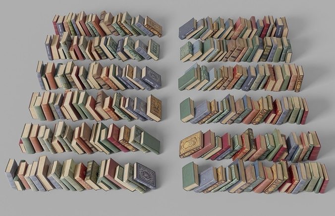 3D model Books VR / AR / low-poly | CGTrader