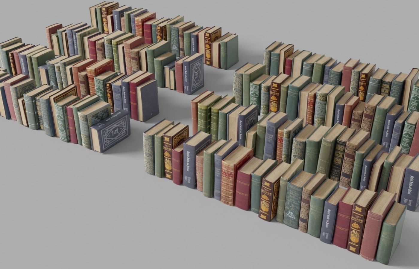 3D model Books VR / AR / low-poly | CGTrader