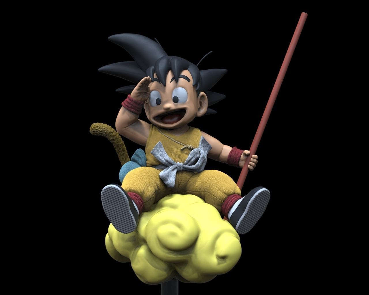 Goku child 3D model 3D printable | CGTrader