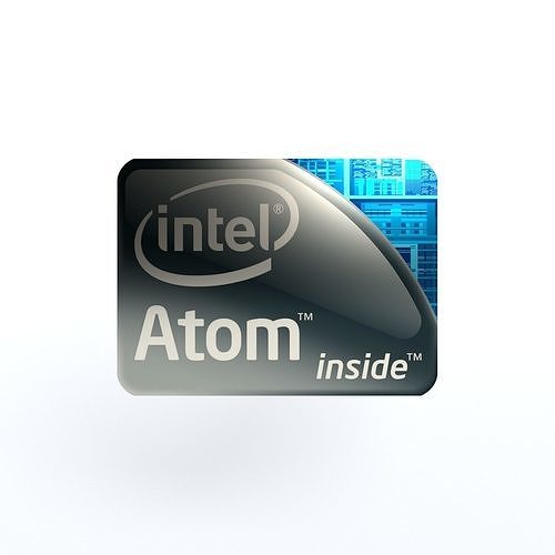3D model Intel CPU Tag Atom v1 001 VR / AR / low-poly | CGTrader