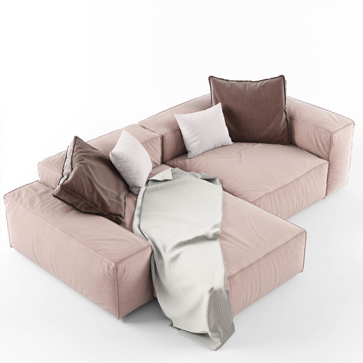 Modern Modular Corner Sofa 01 3D model | CGTrader