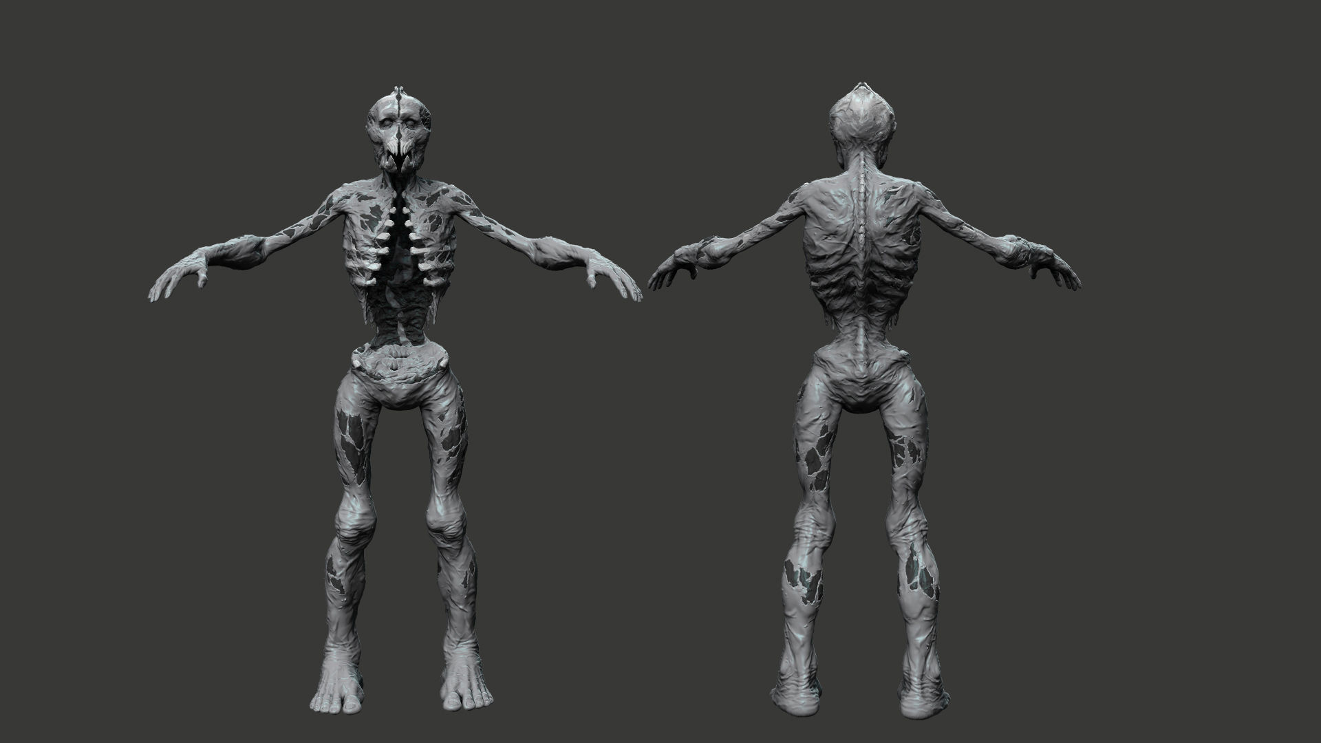 3D model Old Ghoul VR / AR / low-poly rigged | CGTrader