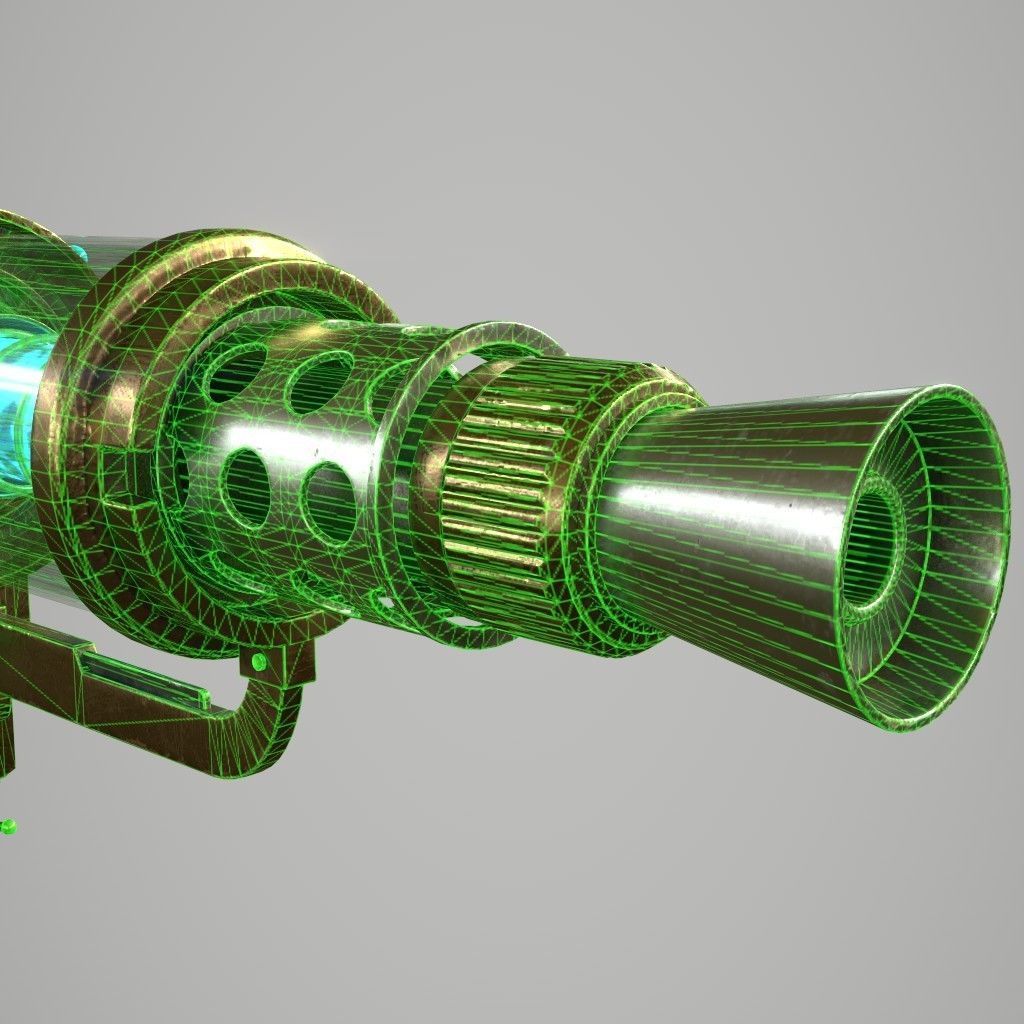3D model Retro Style Ray Gun VR / AR / low-poly | CGTrader