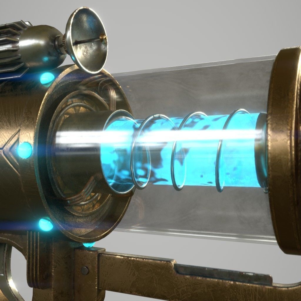 3D model Retro Style Ray Gun VR / AR / low-poly | CGTrader