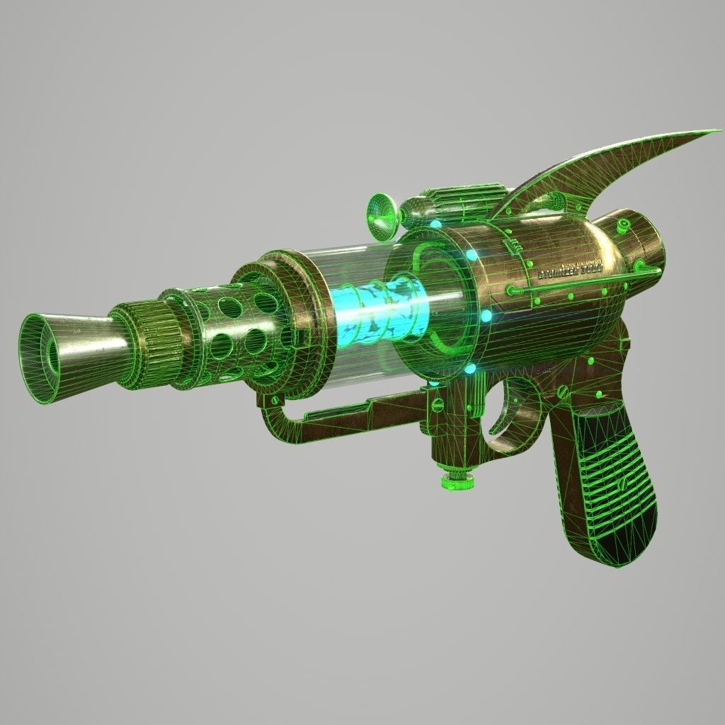 3D model Retro Style Ray Gun VR / AR / low-poly | CGTrader