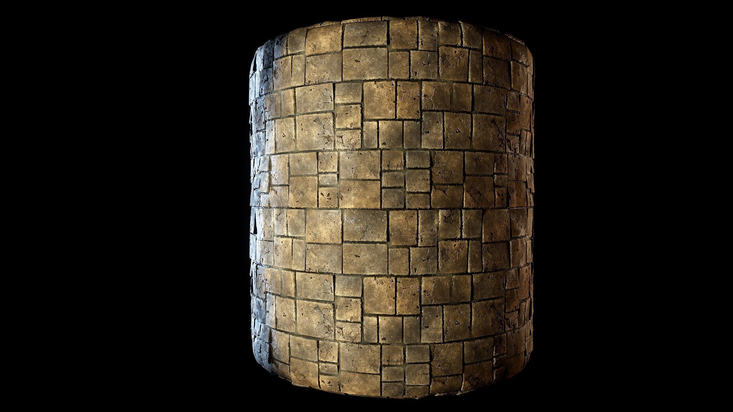 Seamless PBR paving slabs Texture | CGTrader
