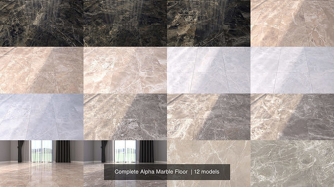 Complete Alpha Marble Floor 3D Model Collection | CGTrader