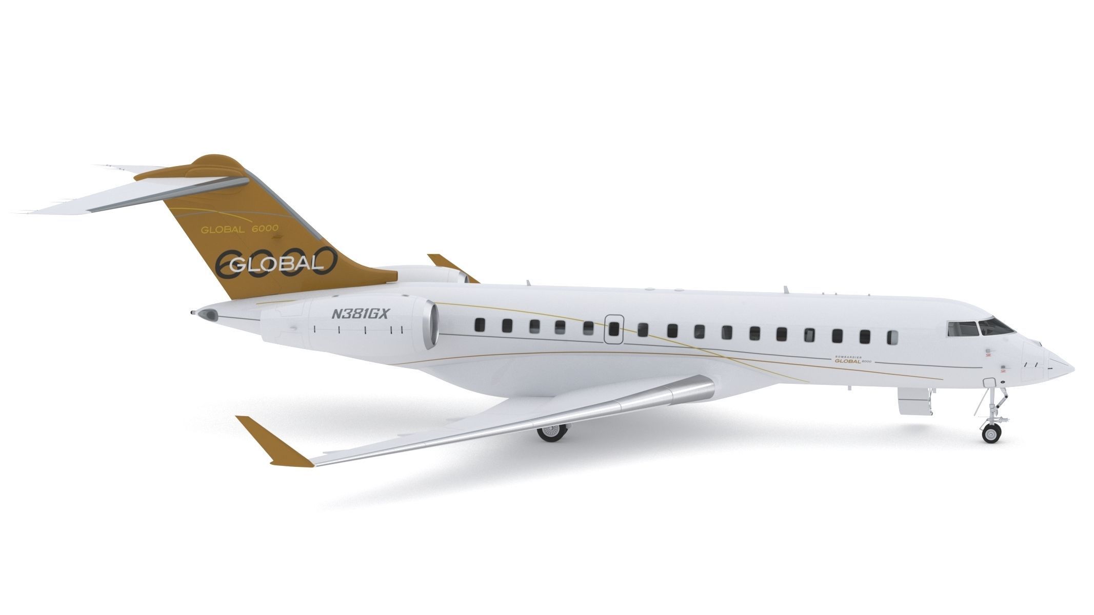 Bombardier Global 6000 3D model | CGTrader