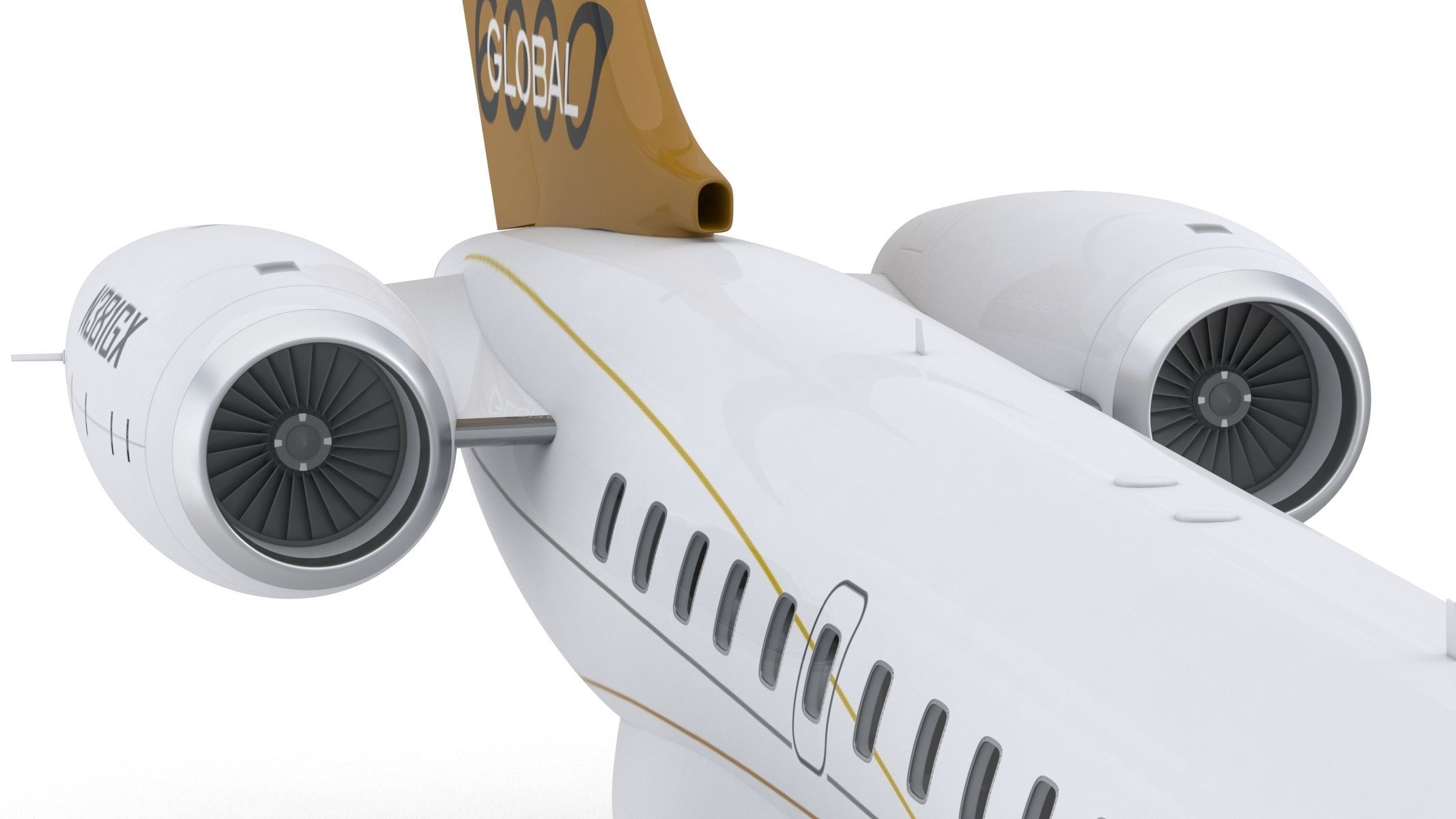 Bombardier Global 6000 3D model | CGTrader