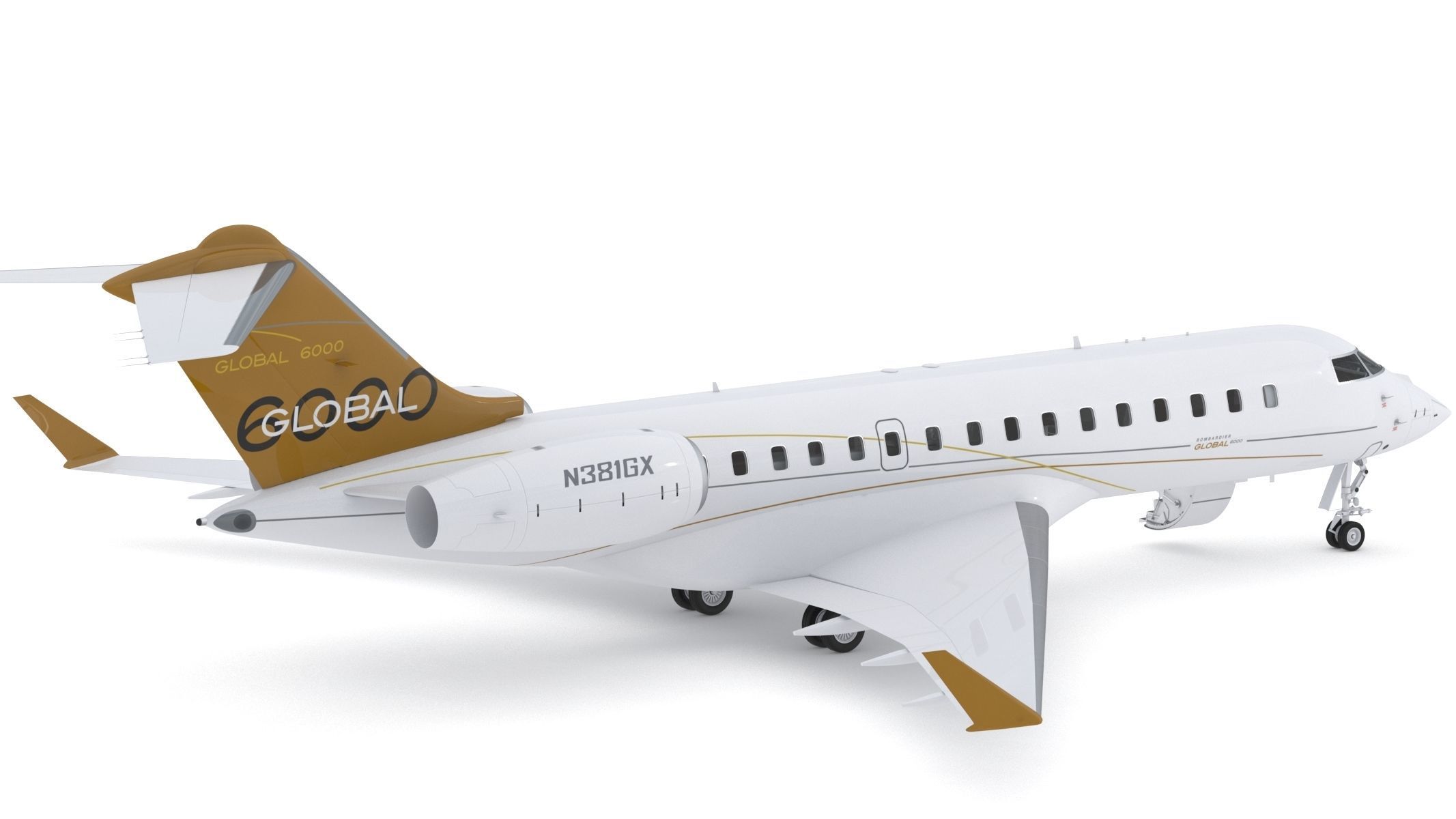 Bombardier Global 6000 3D model | CGTrader