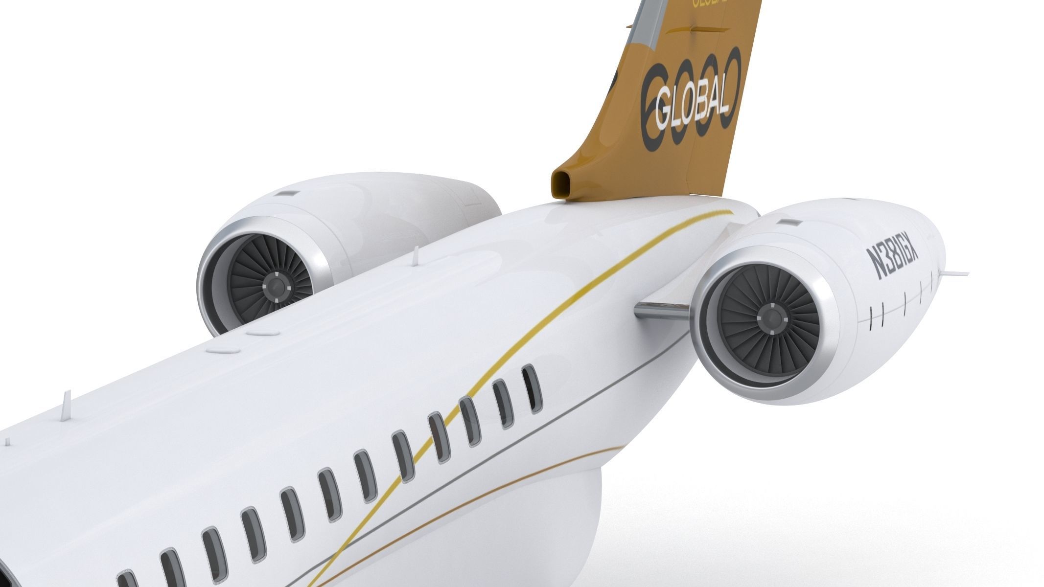Bombardier Global 6000 3D model | CGTrader