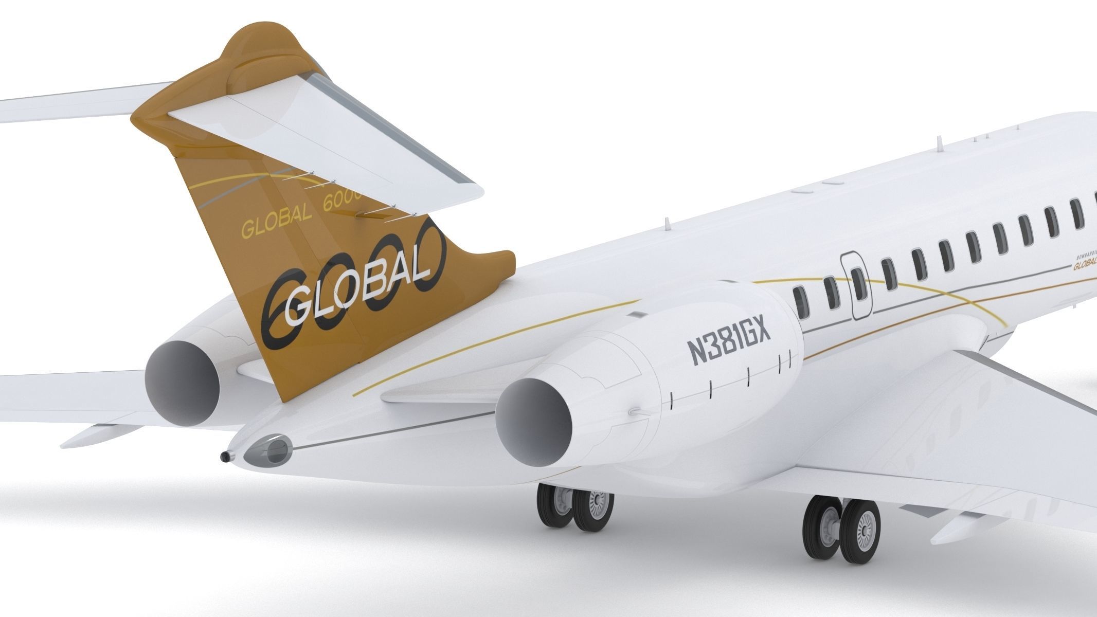 Bombardier Global 6000 3D model | CGTrader