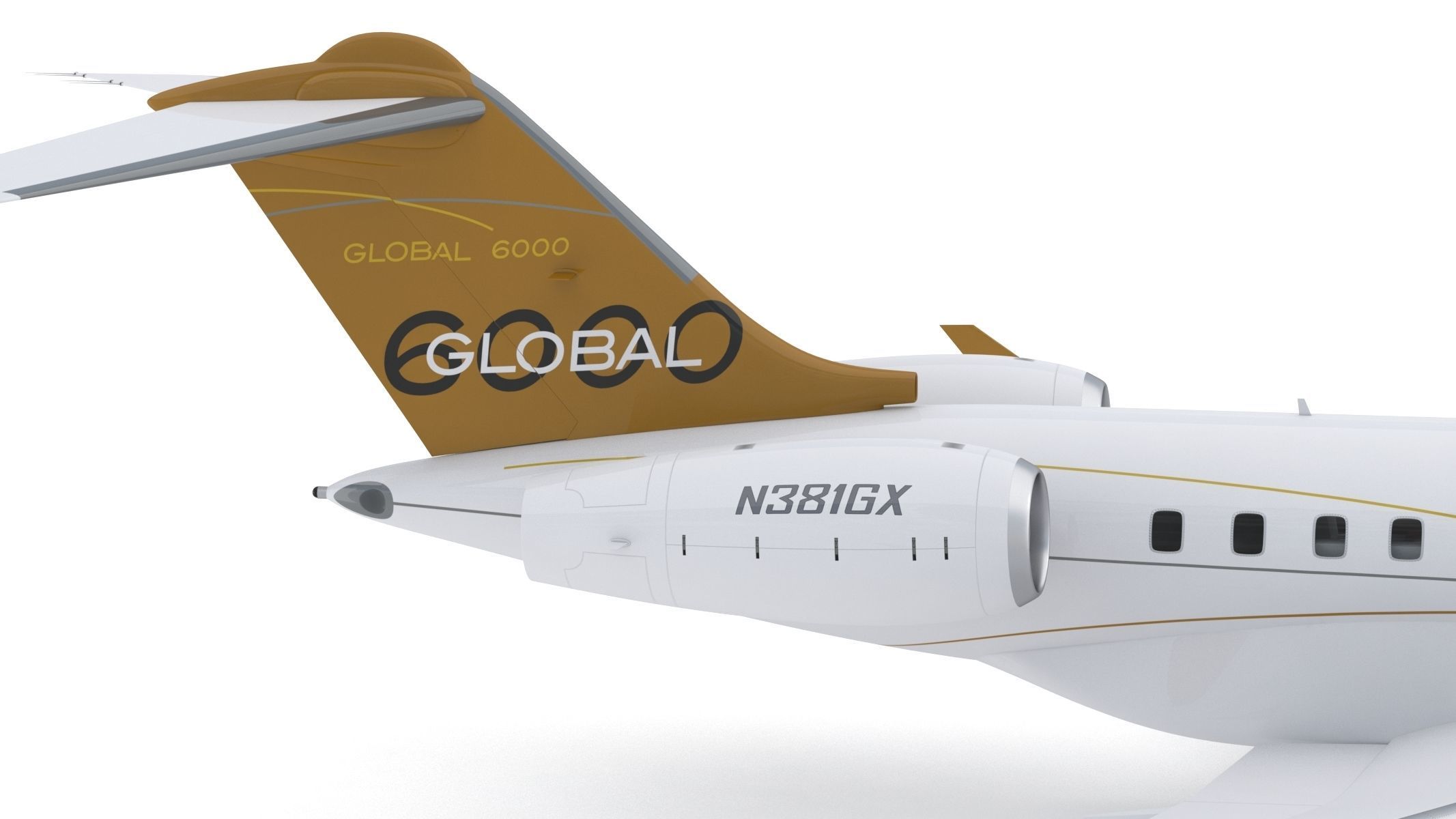 Bombardier Global 6000 3D model | CGTrader