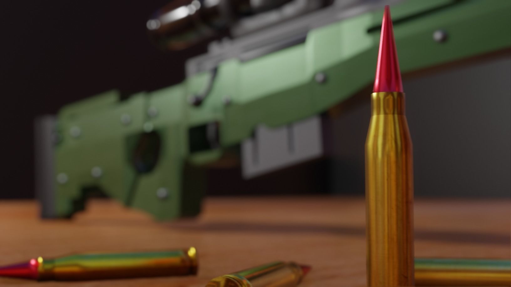 AWM Sniper rifle 3d model 3D model | CGTrader