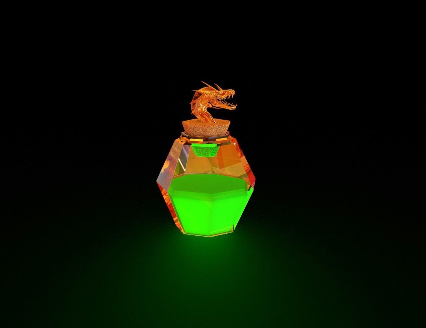 Alchemist potions 7pieces 3D model | CGTrader