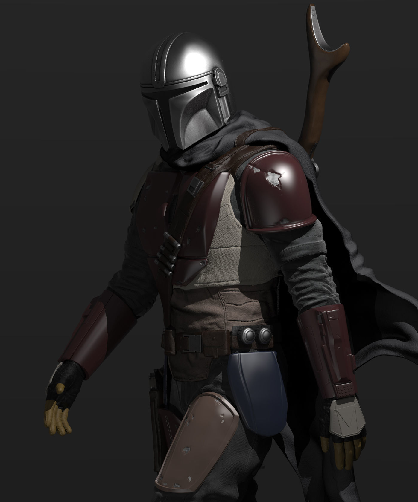 The Mandalorian Figure - 1-6th Scale 3D model 3D printable | CGTrader