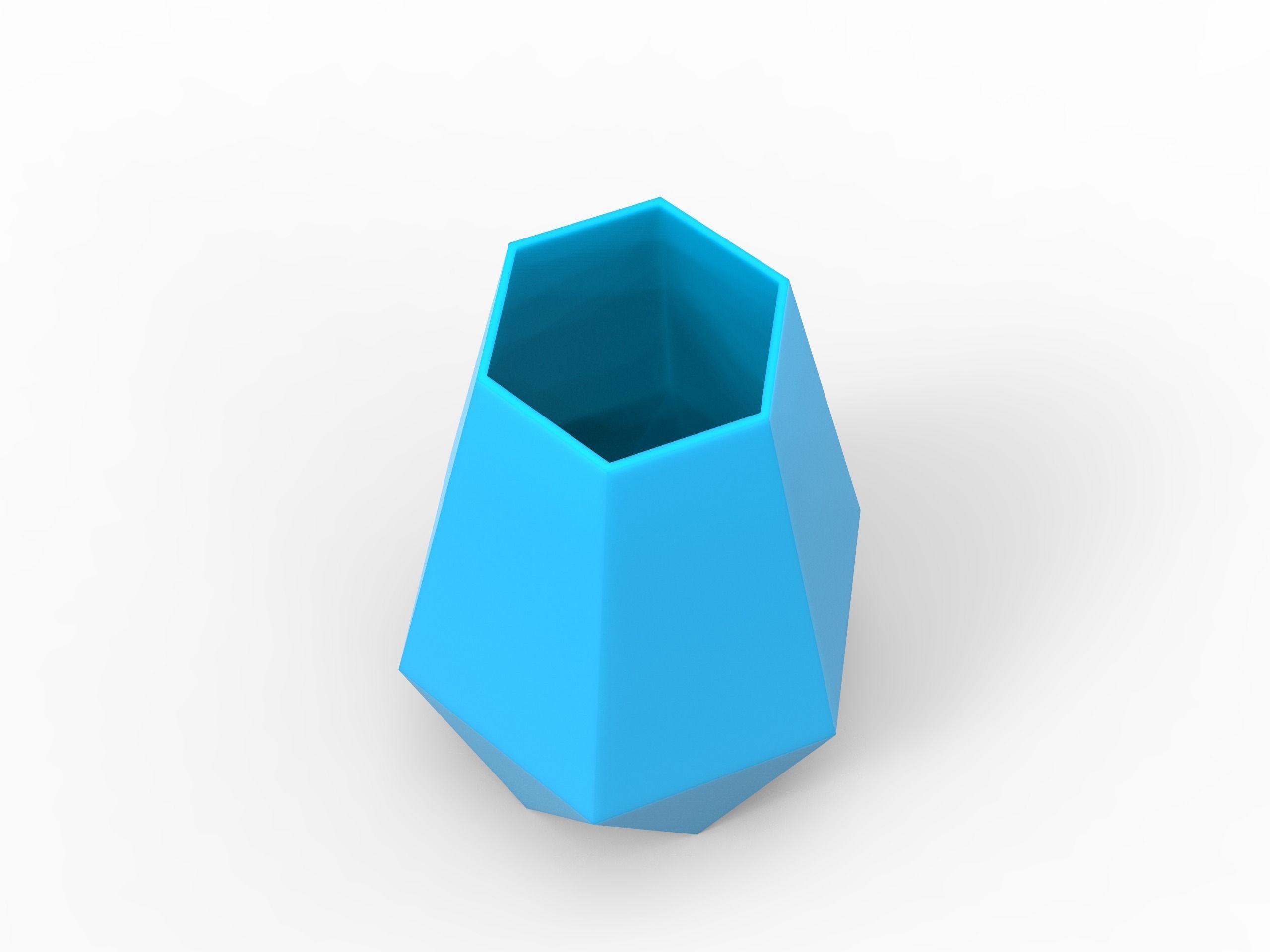 Polygony vase free 3D model 3D printable | CGTrader