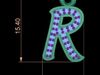 Alphabets Big R Letter Pendant 3D model 3D printable | CGTrader