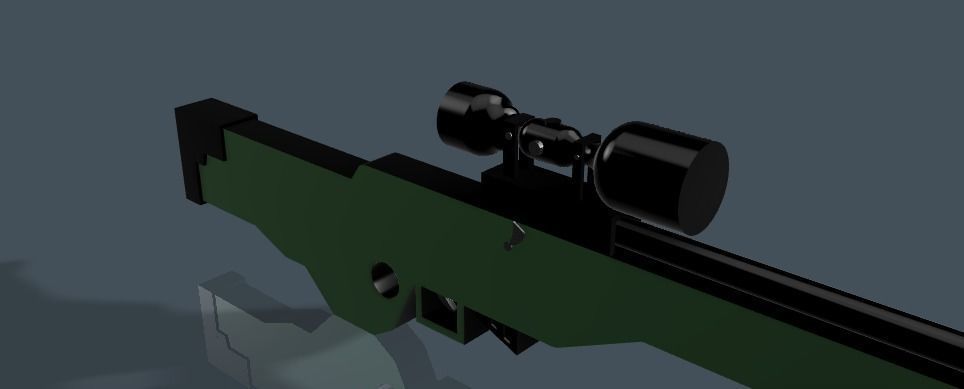AWP sniper rifle 3D model | CGTrader