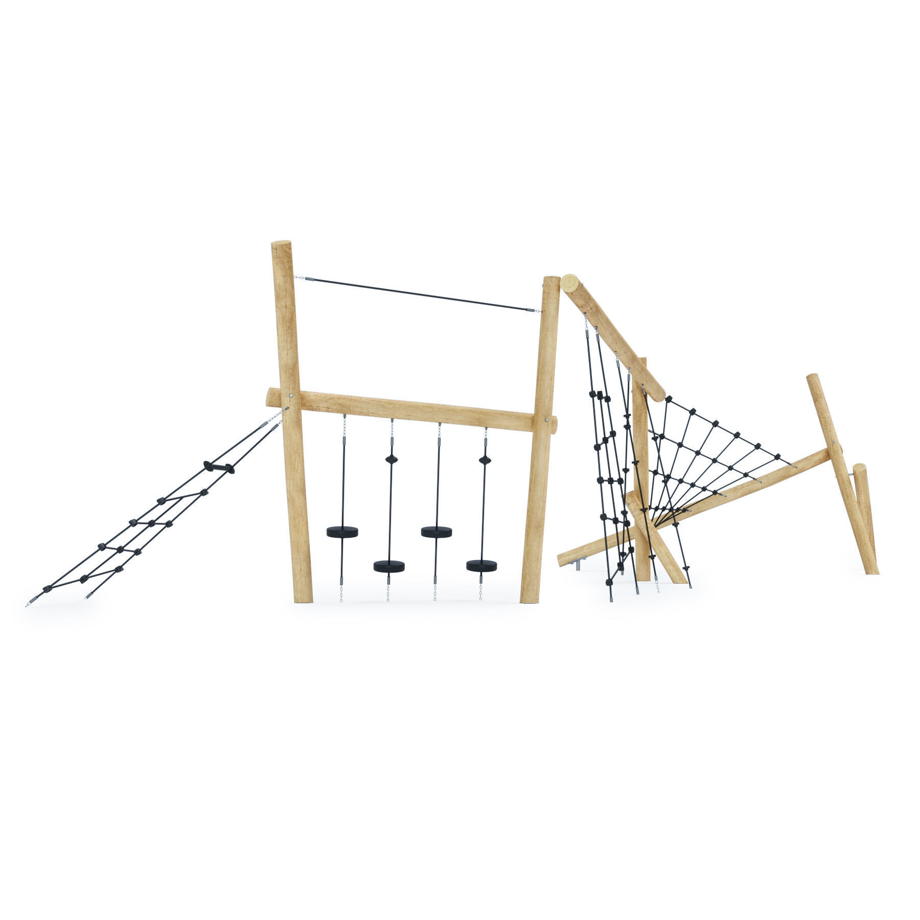 Kompan Robinia steeplechase Parkour 4 3D model | CGTrader