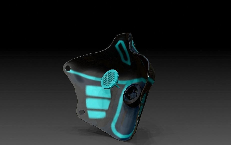 sci-fi face mask 3D model 3D printable | CGTrader