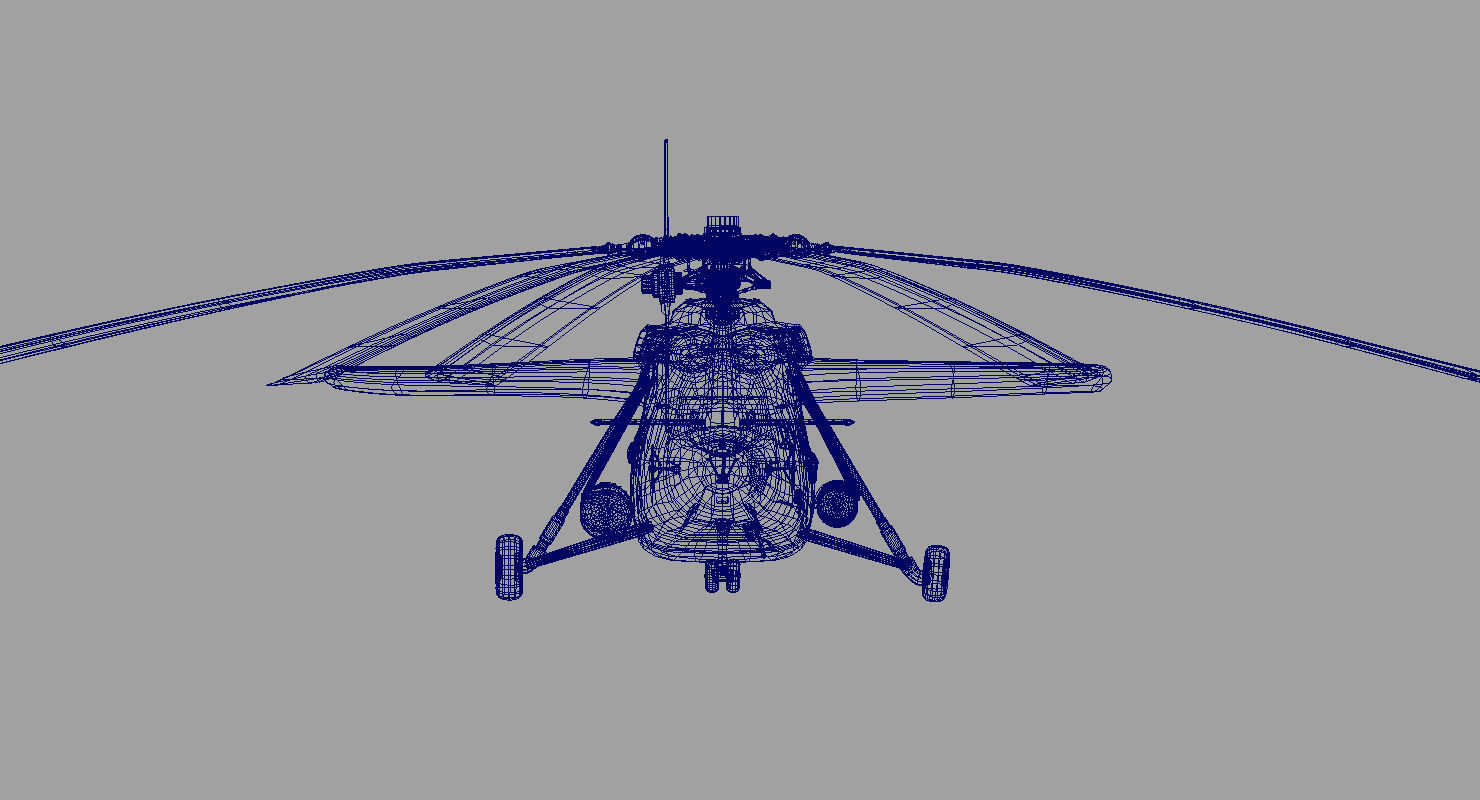 Military Civilian Multirole Helicopter mil Mi-6 Hook 3d model 3D model ...