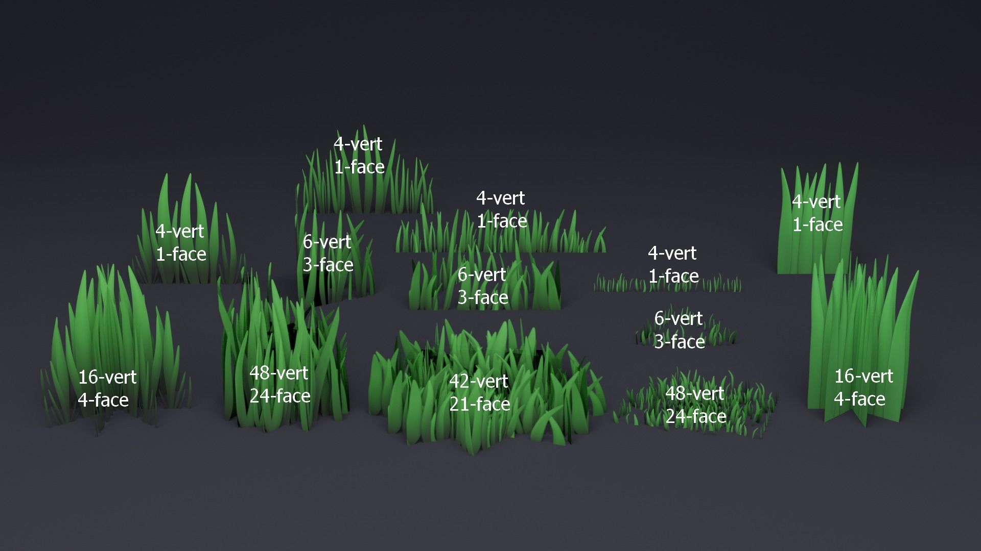 3D model Stylized grass pack VR / AR / low-poly | CGTrader