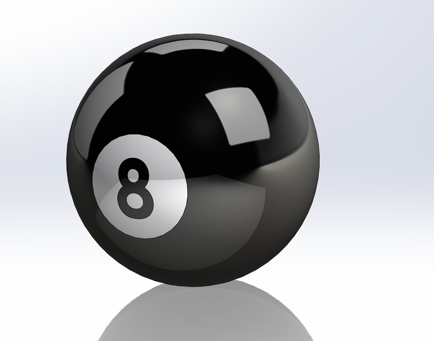 Billiard 8 Ball - SolidWorks free 3D model | CGTrader