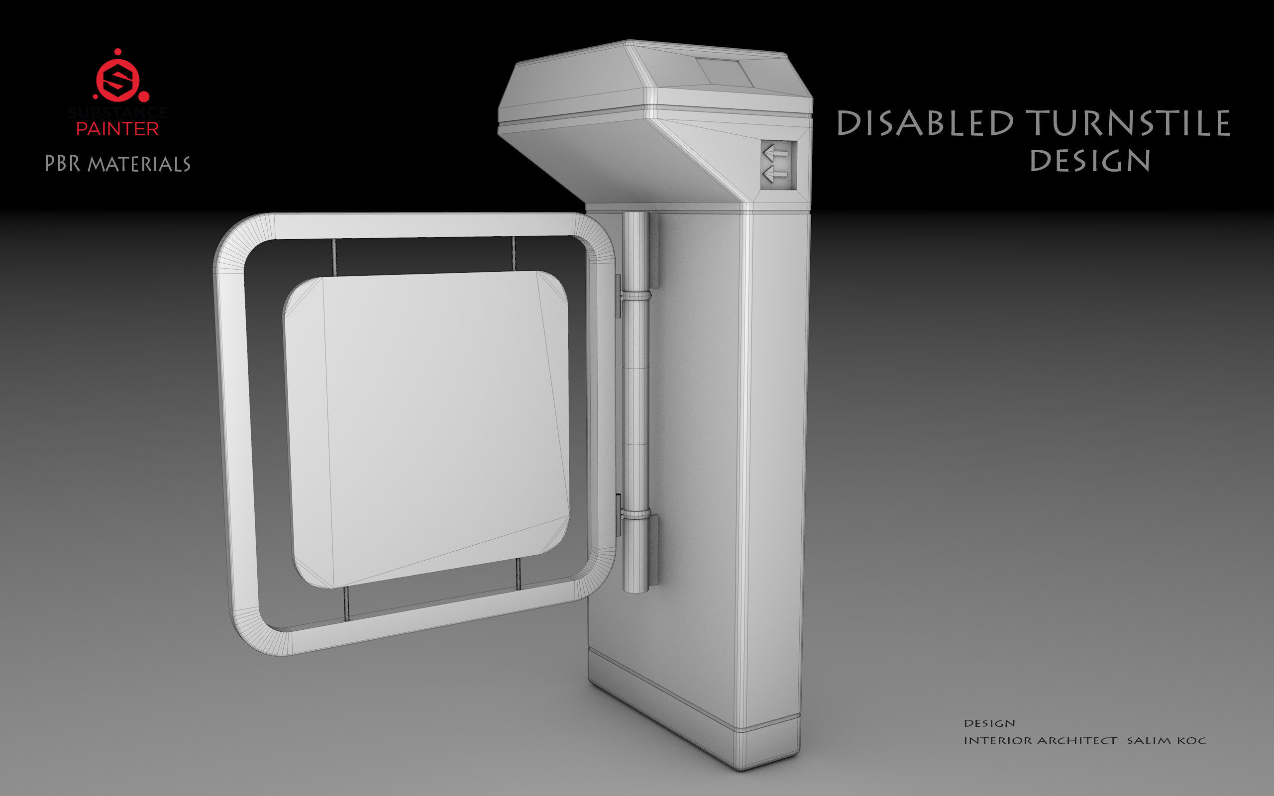 3D model DISABLED Turnstile 3D model VR / AR / low-poly | CGTrader