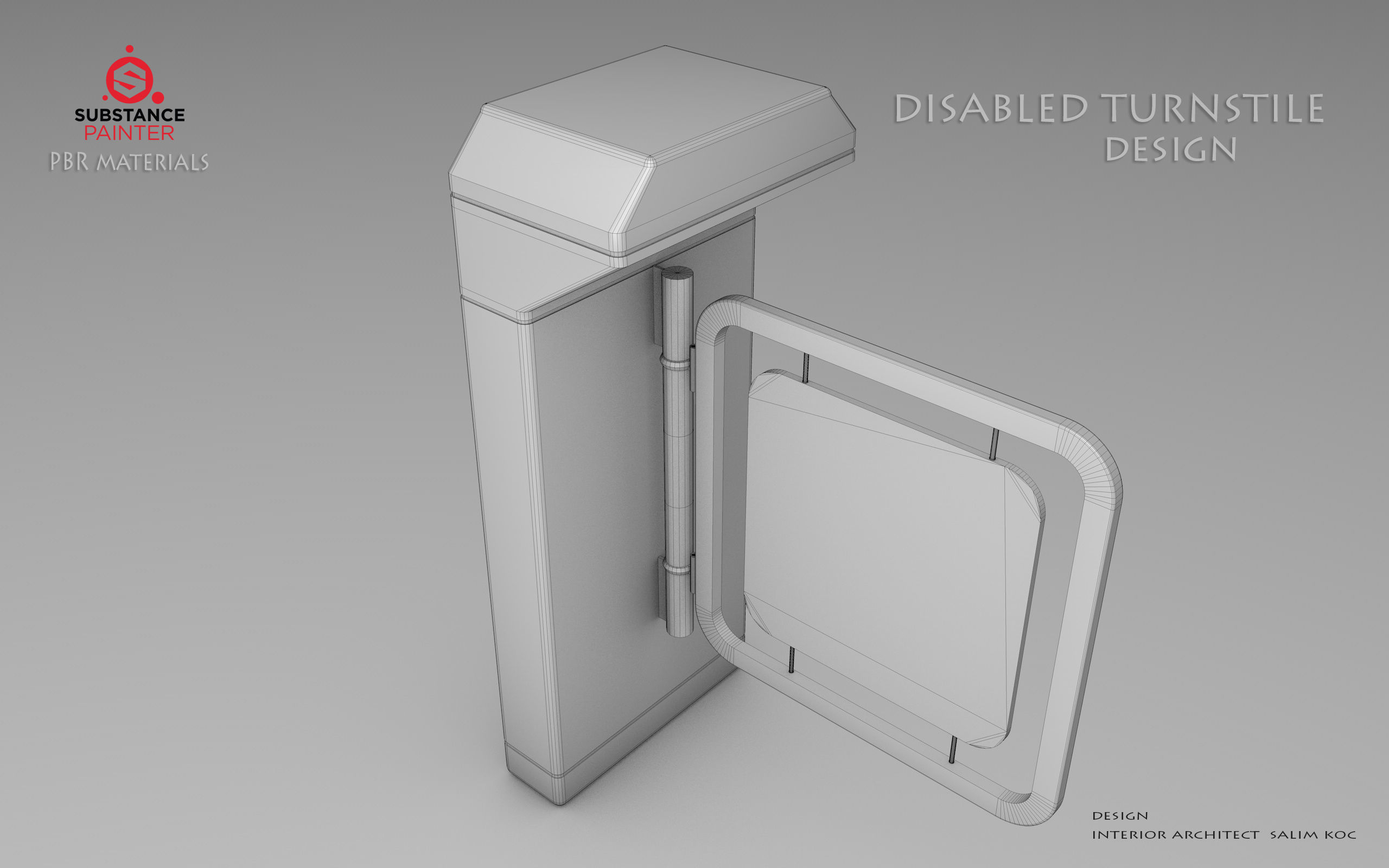 3D model DISABLED Turnstile 3D model VR / AR / low-poly | CGTrader