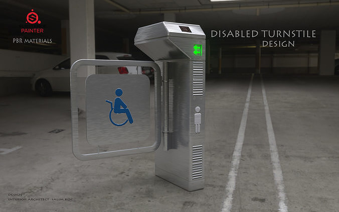 3D model DISABLED Turnstile 3D model VR / AR / low-poly | CGTrader