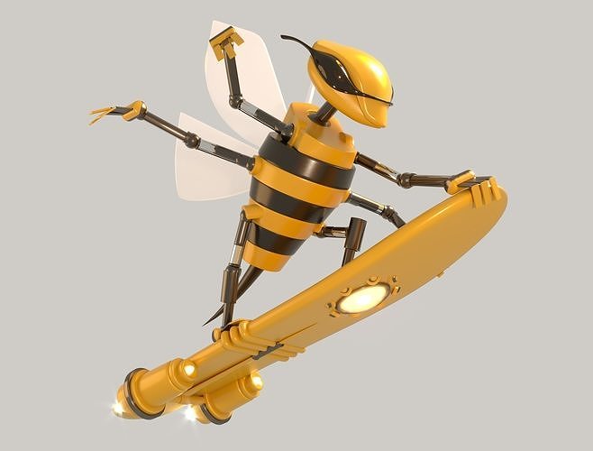 Wasp robot 3D model | CGTrader
