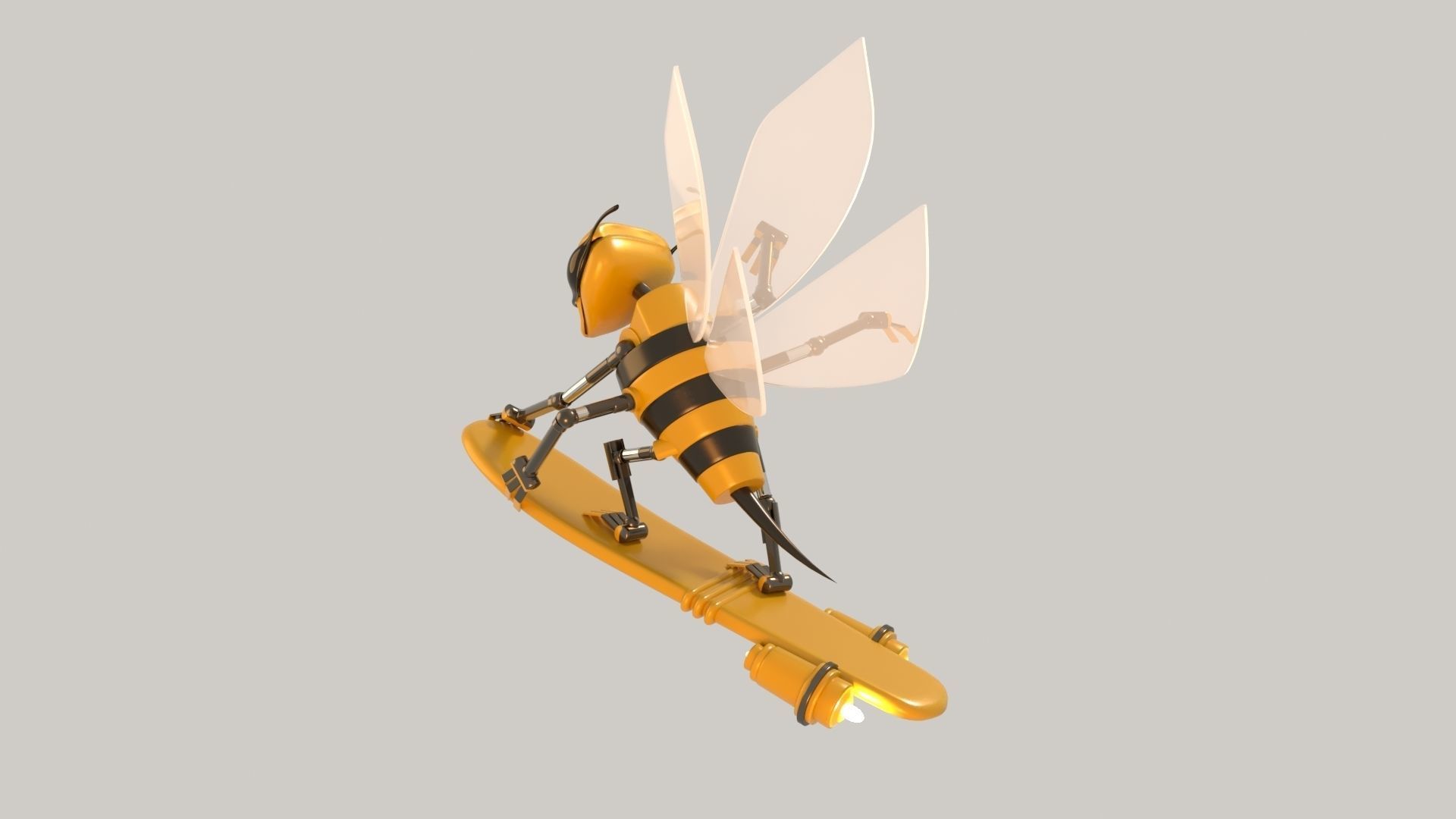 Wasp robot 3D model | CGTrader