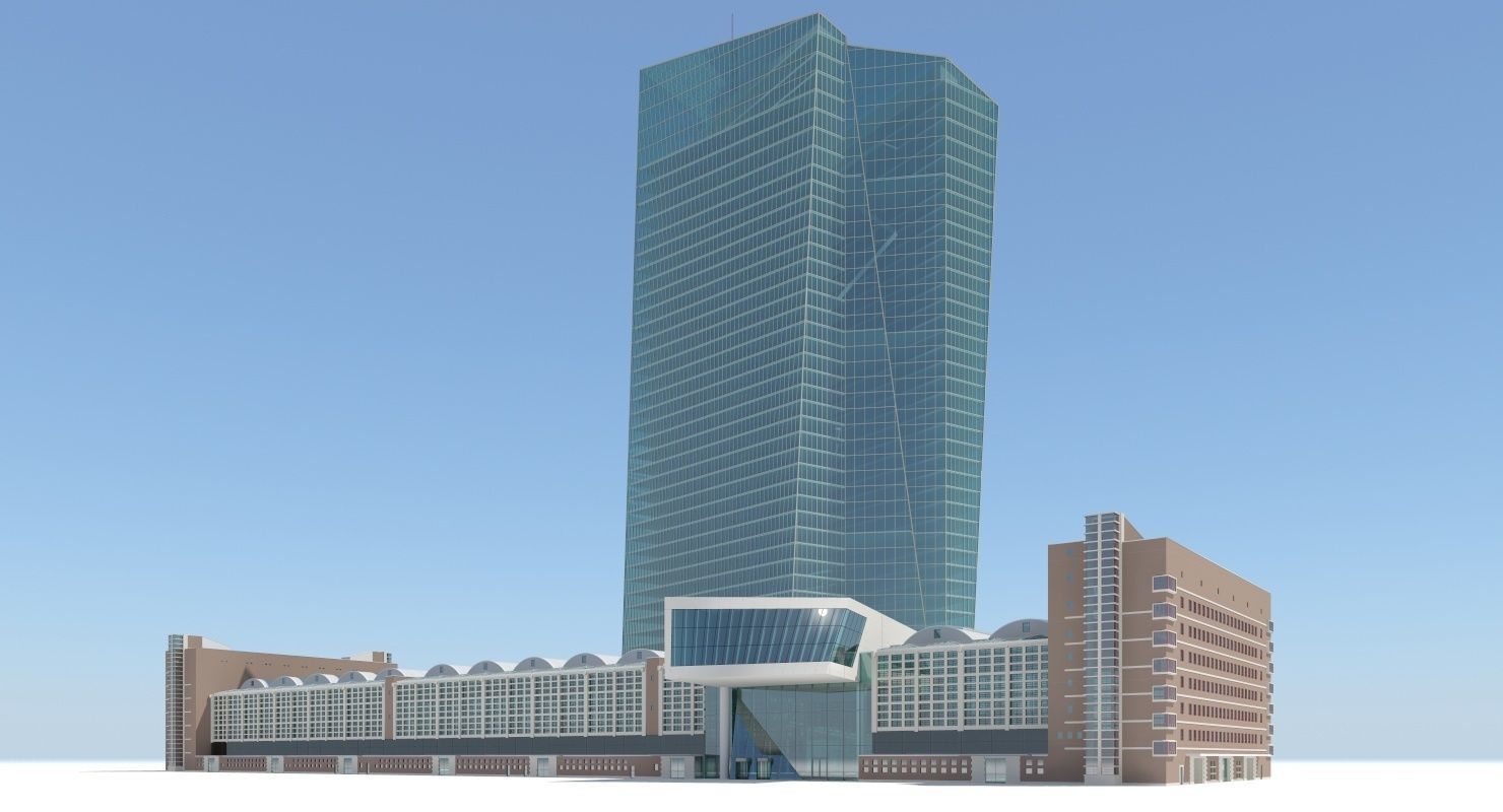 European Central Bank Building 3D model | CGTrader